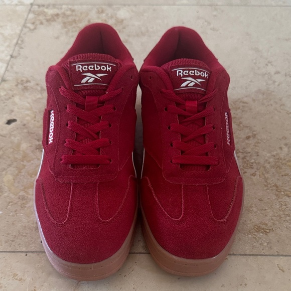 Reebok | Shoes | Reebok Womens Forte Lounger Doubleup Sneakers Equestrian Red Rubber Gum Size 8 ...